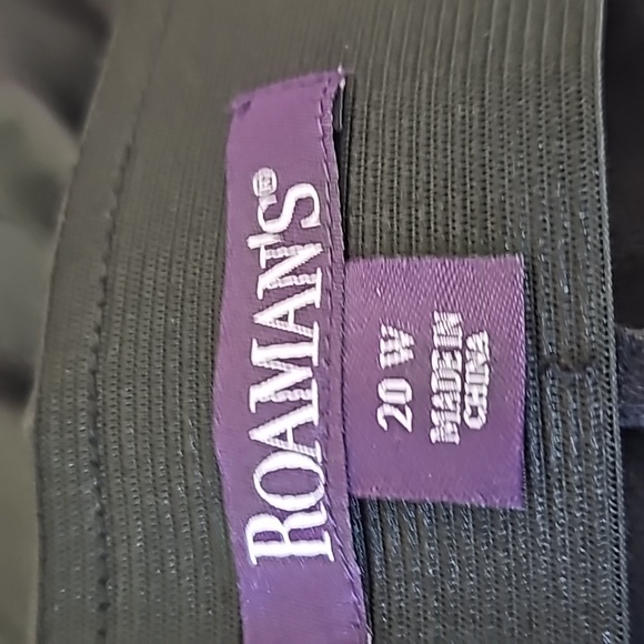 Roaman's | Pants & Jumpsuits | Nwot Roamans Vegan Faux Leather Black ...